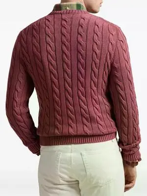 Polo Ralph Lauren Cable-knit Crew-neck Jumper - Red