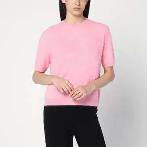 Soft Goat Short Sleeve Knitwear For Women