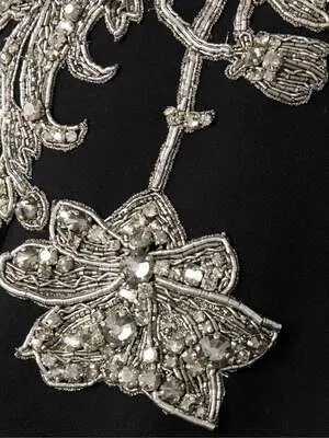Alexander McQueen Embellished Crepe Blazer