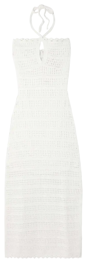 Simkhai Cutout Crocheted Halterneck Maxi Dress