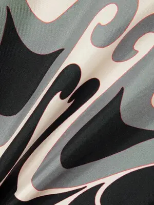 La DoubleJ Printed Silk-twill Maxi Dress - Neutrals