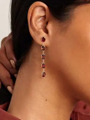 Jia Jia Chakra Garnet Earrings