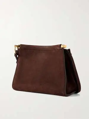 Alaïa Le Click Small Nubuck Shoulder Bag