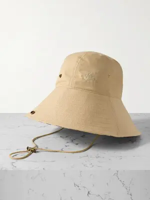 Burberry Cotton-gabardine Bucket Hat - Neutrals