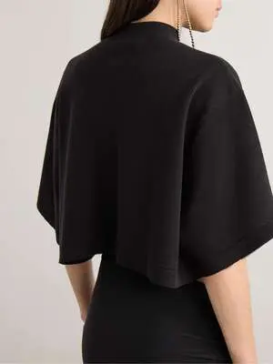 Alaïa Cropped Cotton-jersey T-shirt
