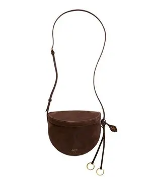 Alaïa Le Click Leather-trimmed Nubuck Shoulder Bag