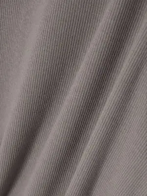 Alaïa Ribbed-knit Bodysuit - Gray