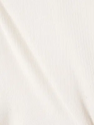 Alaïa Ribbed-knit Bodysuit - Neutrals