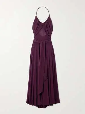 Alaïa Stretch-jersey Halterneck Maxi Dress