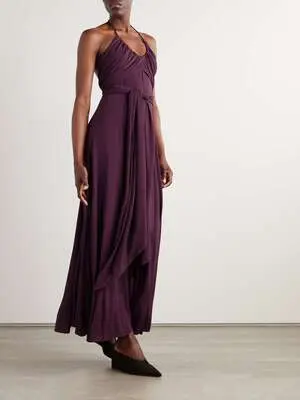 Alaïa Stretch-jersey Halterneck Maxi Dress