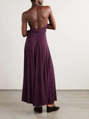 Alaïa Stretch-jersey Halterneck Maxi Dress