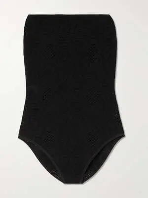 Alaïa Pointelle-knit Bodysuit