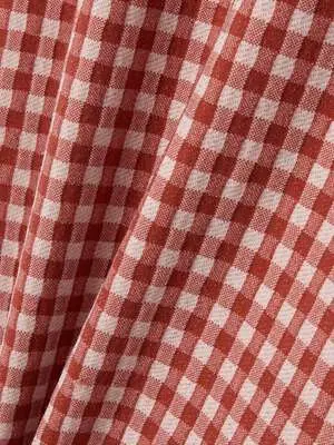 Alaïa Off-the-shoulder Checked Stretch-knit Midi Dress