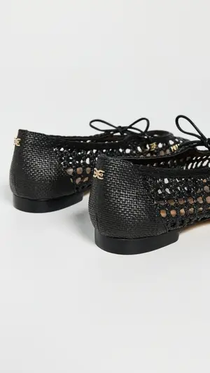 Sam Edelman Marcie Woven Mary Jane Flats - Black