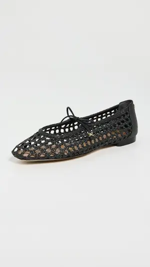 Sam Edelman Marcie Woven Mary Jane Flats - Black