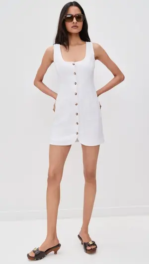 LE JEAN Linen Cassidy Mini Dress