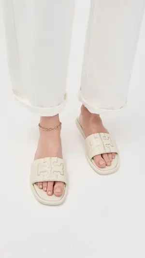 Tory Burch Double T Sport Slides