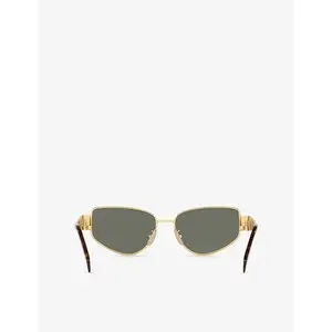 Celine Metal Triomphe Square Sunglasses