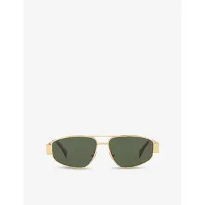 Celine Metal Triomphe Aviator-frame Sunglasses - Gold