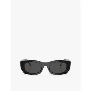 Prada Acetate Pillow-frame Sunglasses - Black