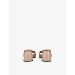 Valentino Garavani Vlogo 60 Leather Heeled Mules - Blush