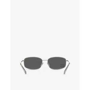 Celine Square-frame Metal Sunglasses - Grey