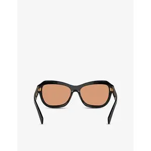 Prada Butterfly-frame Acetate Sunglasses - Black
