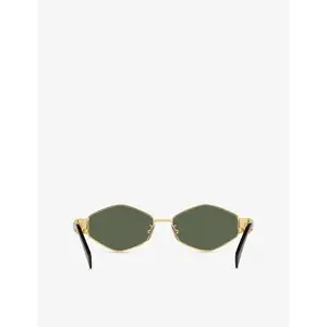 Celine Metal Triomphe Irregular Sunglasses