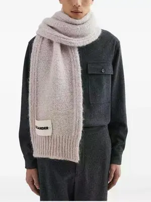 JIL SANDER Logo-patch Scarf