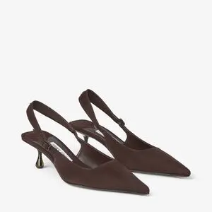 JIMMY CHOO Amel 50 Suede Slingback Pumps