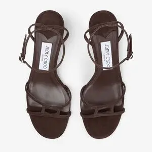 JIMMY CHOO Leo 65 Suede Sandals