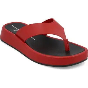 Mia Pamelia Wedge Sandal - Deep Red