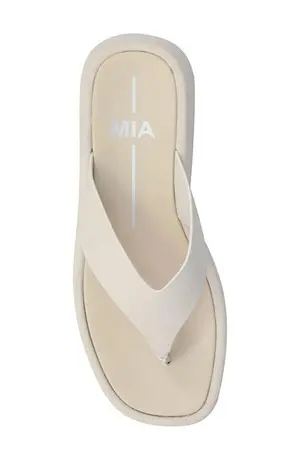 Mia Pamelia Wedge Sandal - Ecru