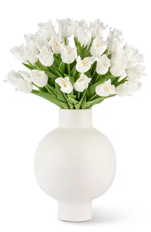 COCOBELLA Zelie Realtouch Tulip Arrangement - Snow