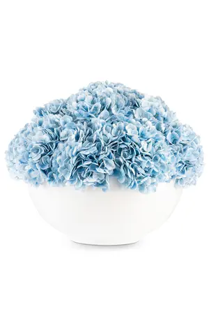 COCOBELLA Lumi Large Realtouch Hydrangea Centerpiece - Azure