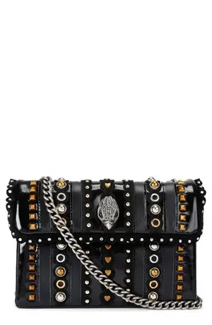 Kurt Geiger Medium Kensington Studs Convertible Shoulder Bag - Black/comb