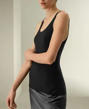 Lilysilk Basic Silk Tank Top - Black