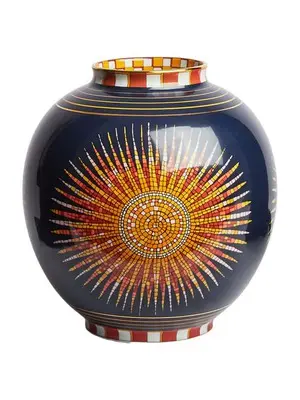 La DoubleJ Bubble Vase - Sunrays Midnight Blue