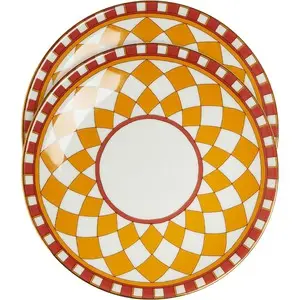 La DoubleJ Side Plates Set Of 2 Apollo Yellow