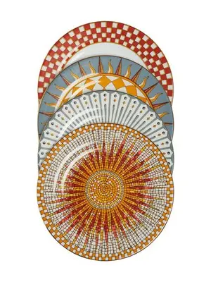 La DoubleJ Dessert Plates Set Of 4 - Solar Multicolor