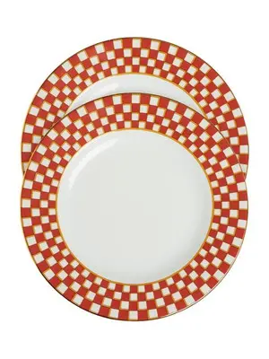 La DoubleJ Dinner Plates Set Of 2 Apollo Mattone