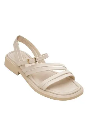 FOREVER & ALWAYS SHOES Cesar Leather Sandals - Beige Leather