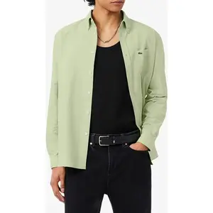 Lacoste Regular Fit Oxford Button-down Shirt - Vert