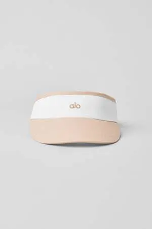 Alo Yoga ALO Colorblock Visor Macadamia/white