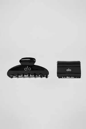Alo Yoga Effortless Claw Clip 2-pack - Black