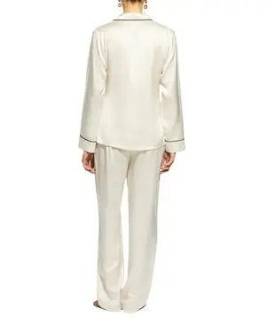 Ginia Fine Finishes Pyjama Set - Creme/black