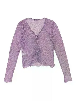 Callipygian Lace Top - Purple