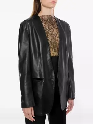 Alberta Ferretti Wrap Leather Jacket