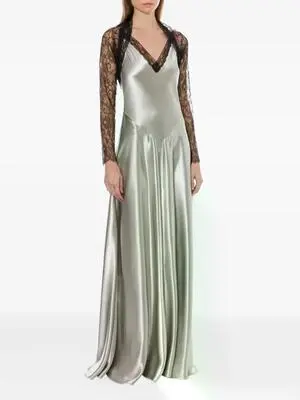 Alberta Ferretti Satin Dress