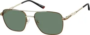 ZENNI Aviator Sunglasses With Stainless Steel Full Rim Frame